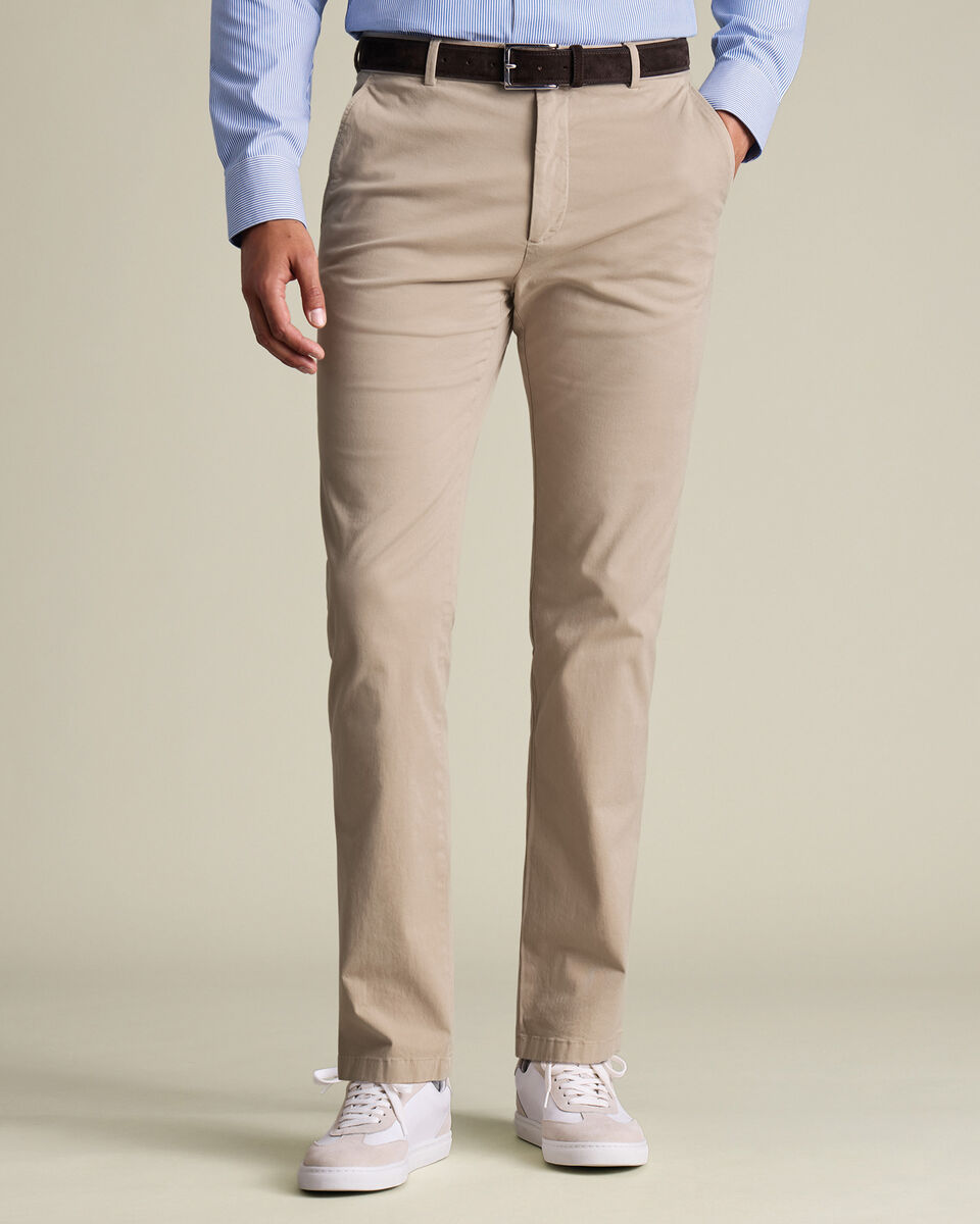 Tan Slim Fit Washed Chinos – Charles Tyrwhitt Pakistan